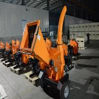 China Shrubs Branch Crusher Machine Self Feed Wood Chipper 12.5*5.2*8.5ft OEM for sale