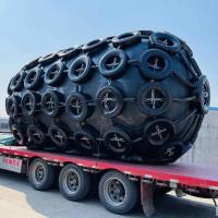 China 50KPa 80KPa Yokohama Pneumatic Rubber Fender With Chain And Tire Net for sale