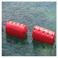 China LLDPE plastic pipe buoy marker pontoon floats floating barrier for sale