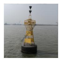 China Marine Steel Navigation Buoy With Tall Channel Lateral Floating Marker for sale