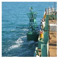 China Marine Floating Steel Navigation Buoy with Solar Panel and LED Light for sale