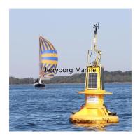 China Long-Lasting LLDPE Material Floating Buoy With Top Mark with Reflective Strips For Navigation for sale