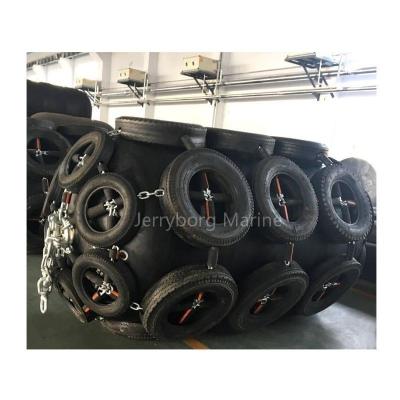 China JRB  Yokohama Type Rubber Fender with Tyre Chain Net - ISO9001 Certified for sale