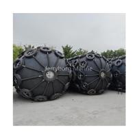 China Factory Price Inflatable Rubber Fender With Tyre Chain Net Support BV Test for sale