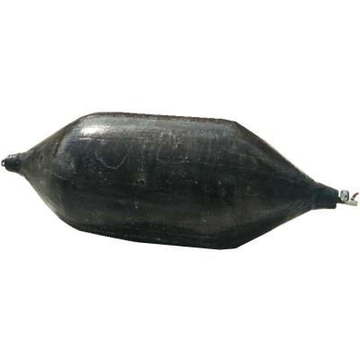 China Anti Wear Black Cylindrical Body Floating Inflatable Pipe Plugs for sale