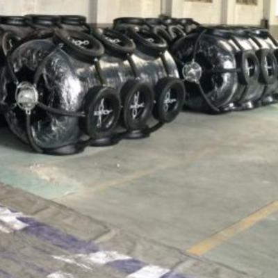China Polyurethane EVA Foam Filled Fender With Chain Tyre Net for sale