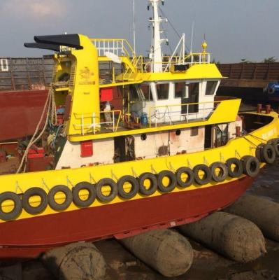 China Cylindrical Inflatable Marine Rubber Ship Launching Airbag for sale