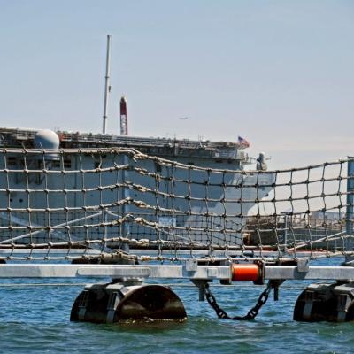 China HDPE Port Security Floating Barriers With ISO9001 Certified for sale