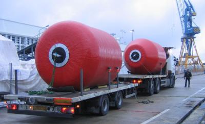 China GL Marine Chain Through Buoy for Boat Great Elasticity  Mooring Buoy for sale