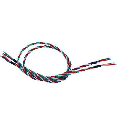 China 1007 24AWG 3-Wire Twisted Cable, Both Ends Stripped and Tinned for sale