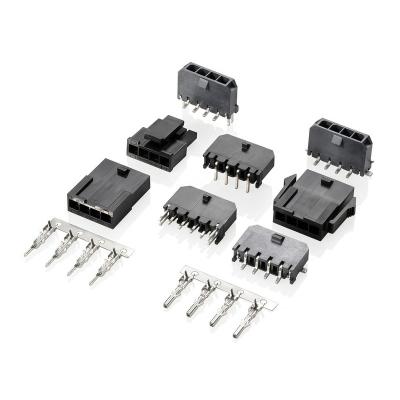 China 3.00mm Pitch Micro-Fit 3.0 Compatible Connectors Single Row SMT Through Hole Male Female for sale