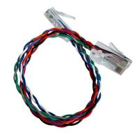 China CAT6 RJ45 Drone Wiring Harness 1061 4 Pair 8 Core Twisted Gold Plated Transparent Connector for sale
