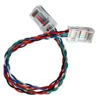 China CAT6 RJ45 Drone Wiring Harness 1061 4 Pair 8 Core Twisted Gold Plated Transparent Connector for sale