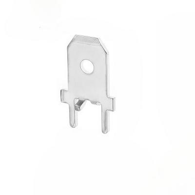 China 250 Series Quick Connect PCB Male Terminal 6.3x0.8mm Anti Tilt TE Molex Compatible for sale