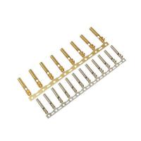 China 2.0mm Copper Tube Terminals Male Female Brass Power Cord Connectors for Electrical Wiring for sale
