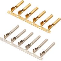 China 2.0mm Copper Tube Terminals Male Female Brass Power Cord Connectors for Electrical Wiring for sale