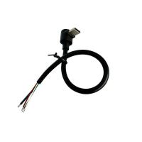 China 5 Core Type C Right Angle Connector to Open Wire Harness for Audio Amplifier Server Equipment for sale