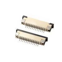 China 1.0mm FPC Connector With Lock, Top & Bottom Mount Half Welding Tab, 2.5mm Plastic Height for sale