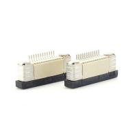 China 0.5mm Pitch 2.0mm Height Full Housing ZIF FPC Connector Top Bottom Contact for sale
