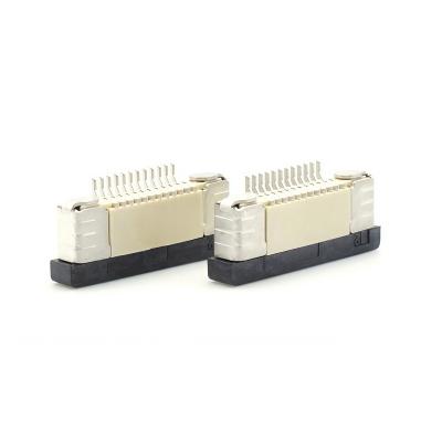 China 0.5mm Pitch 2.0mm Height Full Housing ZIF FPC Connector Top Bottom Contact for sale