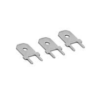 China Brass Tin Plated 250 PCB Male Tab Terminal 6.35x0.8mm Flat Faston for Mass Production for sale