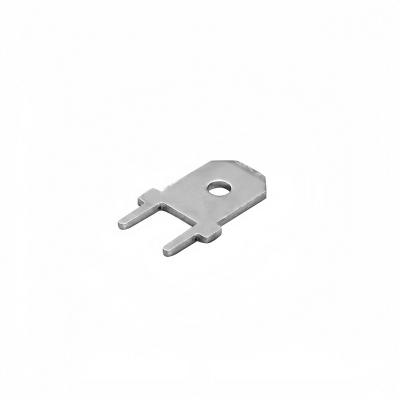 China Brass Tin Plated 250 PCB Male Tab Terminal 6.35x0.8mm Flat Faston for Mass Production for sale