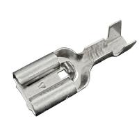 China 250 Lock Style Female Crimp Terminal 6.35x0.8mm 20-16 AWG Tape and Reel for sale