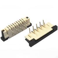 China 1.0mm Pitch Vertical Through Hole Latch Type FPC Connector for sale