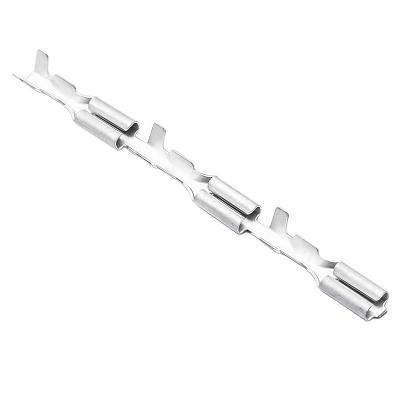 China 110 Non-Lock Female Socket Terminal 2.8x0.5mm Straight Mold Crimp 18-20AWG for sale