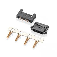 China 1.5mm Pitch Ultra-Thin Right-Angle SMT Wire-to-Board Connector Side Lock 2.0mm Low Profile Drop-in Replacement for Molex 504050 for sale