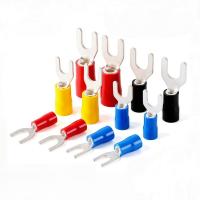 China Universal Insulated Fork Terminal M3 M4 M5 M6 M8 M10 3.2mm 6.4mm Inner Diameter Crimp Terminal for sale