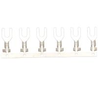 China 3.2mm Non-Insulated Y Type Fork Terminal (Brass, 0.3mm Thickness) for sale