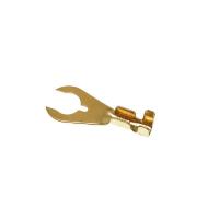 China 8.2mm Inner Diameter U Type Y Fork Terminal, Brass Raw Material, 0.5mm Material Thickness for sale