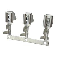 China Uninsulated .250 6.35x0.8mm Tab Receptacle Tandem Quick Disconnect Terminal for sale