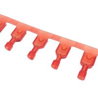 China 6.3x0.8mm Nylon Insulated Female Crimp Terminal Continuous Strip Quick Connect for sale