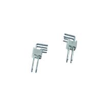 China 1.5mm Dual Row Pin Header Connector Right Angle 90 Degree LED PCB Board to Board LCP Brass Contacts for sale