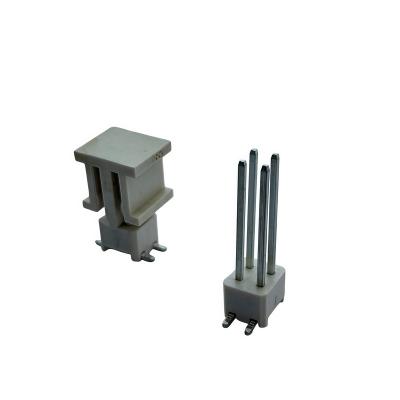 China 1.5mm Pitch Vertical SMT Pin Header Connector LCP Housing Brass Tin Plated 2x2 Pin for LED Light Board for sale