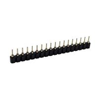 China 2.54mm Pitch Vertical Through Hole Machined Round Female Header Connector 3.00mm Height for sale
