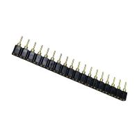 China 2.54mm Pitch Vertical Through Hole Machined Round Female Header Connector 3.00mm Height for sale