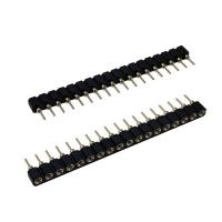 China 2.54mm Pitch Vertical Through Hole Machined Round Female Header Connector 3.00mm Height for sale