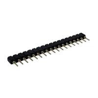 China 2.54mm Pitch Vertical Through Hole Machined Round Female Header Connector 3.00mm Height for sale
