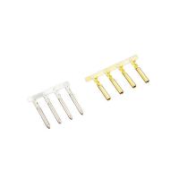 China 1.0mm Double Anchor Copper Terminal Male Female Kit Brass Nickel Plated Male Unplated Brass Female for sale