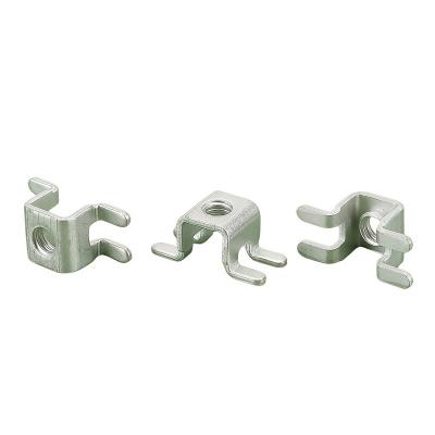 China U-Shaped M4 Thread Brass SMT Weld Terminal, 45A PCB Surface Mount Terminal for sale