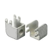 China Square M5 Thread Side Mount SMT Terminal, Brass & Red Copper PCB Weld Nut Post for sale