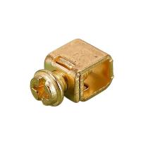 China Integrated Square Brass Screw Wire Clamp Terminal 10A 250V for Panel Socket Fixed Connection for sale