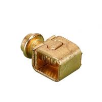 China Integrated Square Brass Screw Wire Clamp Terminal 10A 250V for Panel Socket Fixed Connection for sale