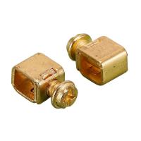 China Integrated Square Brass Screw Wire Clamp Terminal 10A 250V for Panel Socket Fixed Connection for sale