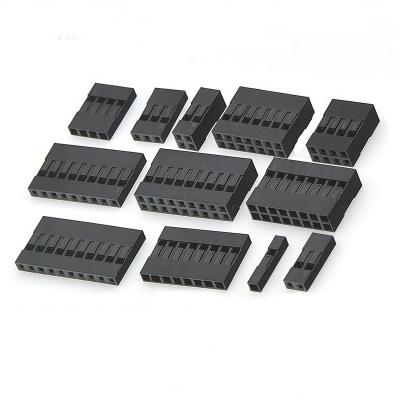 China 2.54mm Pitch Male Female Connector Housing with Crimp Terminals Single Double Row 1P to 40P for sale