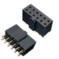 China 2.0mm Double Row Straight Pin Header | 4.3mm Height with Full Positioning Boss for sale