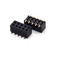 China 2.0mm Pitch Double Row Vertical SMT Female Header 3.55mm Height 4.0mm Width with Locating Post for sale